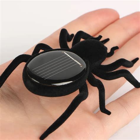 Solar Powered Toys Automatic Spider Robot Educational Insect Toy For