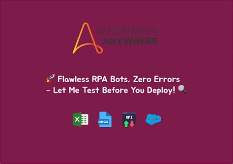 Do The Functional Testing Of Rpa Bots By Anandbalak Fiverr