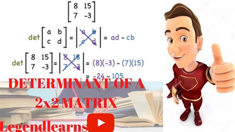 Determinant Of A 2x2 Matrixknust Youtube