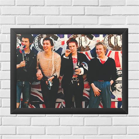 Quadro Decorativo A4 Sex Pistols Rock Roll Elo7