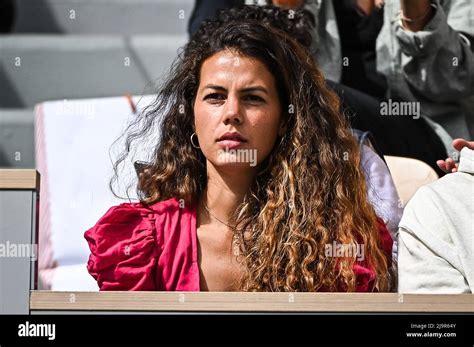 Noura El Shwekh Wife Of Jo Wilfried Tsonga During The Day Three Of Roland Garros 2022 French