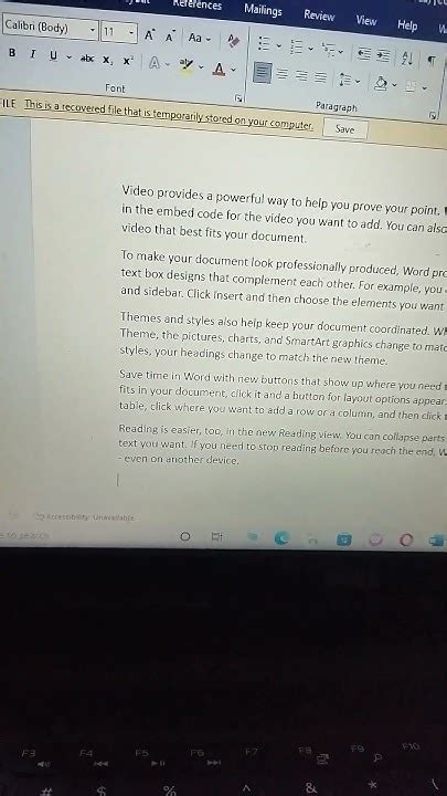 How To Generate Random Text In Ms Word Using Formula Youtube