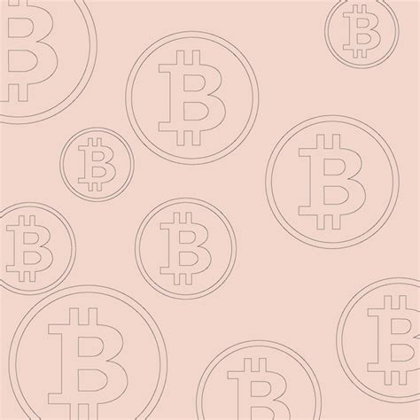 Premium Vector Stylish Pattern Of Bitcoin Coins Vector Art