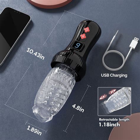 Upgraded 2 in 1 Powerful Automatic Thrusting and Rotating Male Masturbator--Torch - Sohimi