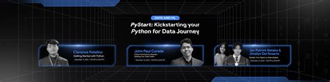 see [kickstarting your python for data journey] session 2 python