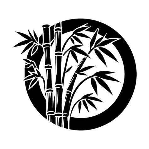 Premium Vector A Black And White Drawing Of Bamboo In The Grass