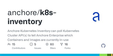 Github Anchorek8s Inventory Anchore Kubernetes Inventory Can Poll