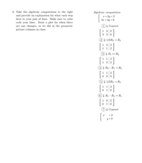 solved 6 take the algebraic computation to the right and