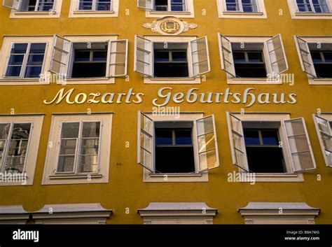 Mozarts Birthplace Mozarts Geburtshaus Home Of Wolfgang Amadeus