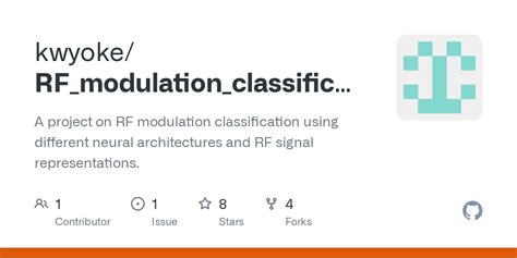 GitHub Kwyoke RF Modulation Classification A Project On RF Modulation Classification Using