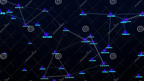 Matrix Background With Flying Random Numbers Big Data Hacker Concept Data Flow Information