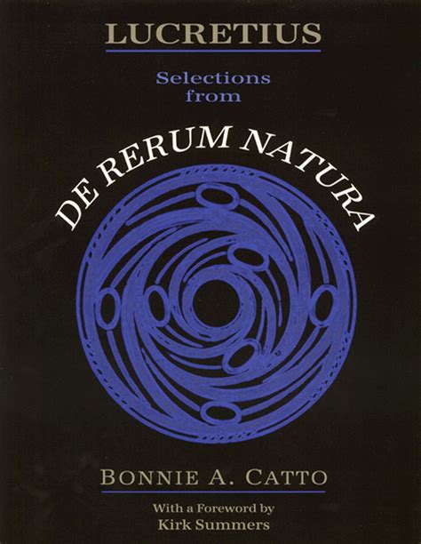 Lucretius Selections From De Rerum Natura Bolchazy Carducci