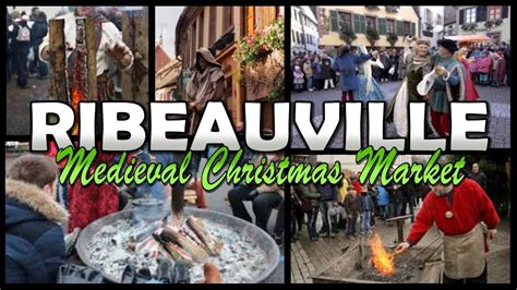 Ribeauville Medieval Christmas Market Alsace France 4k Alsace