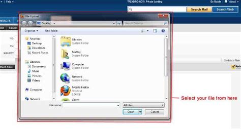 Cannot Attach Files In Yahoo Mail