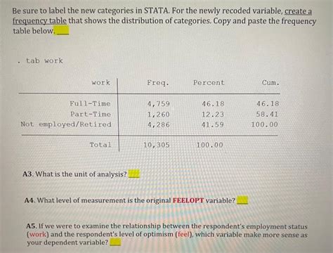 Be Sure To Label The New Categories In Stata For The Be Sure To Label The New Categories In Stata For The