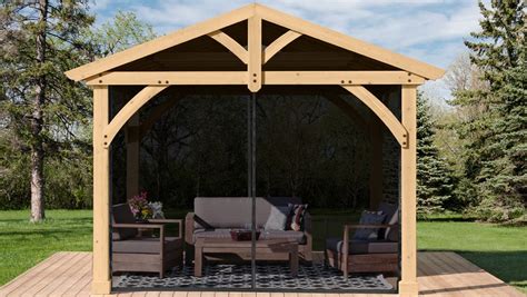 Carolina Pavilion Mosquito Mesh Kit Yardistry Structures Gazebos