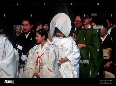 At A Traditional Japanese Wedding The Bride And Groom Usually Wear Japanese Wedding Kimono The