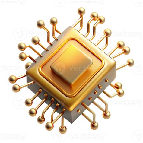 Vibrant Abstract Beautiful Rustic A Single Microchip Magnified