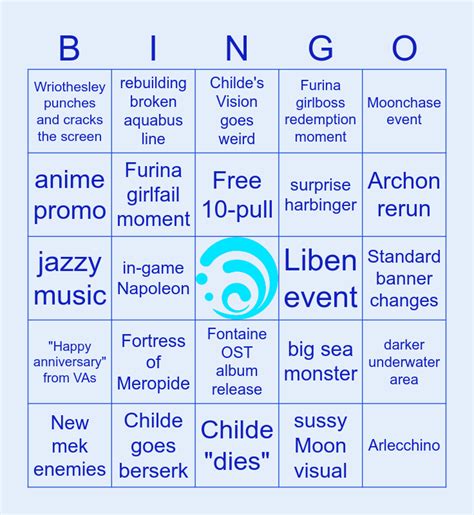 41 Special Program Bingo Card