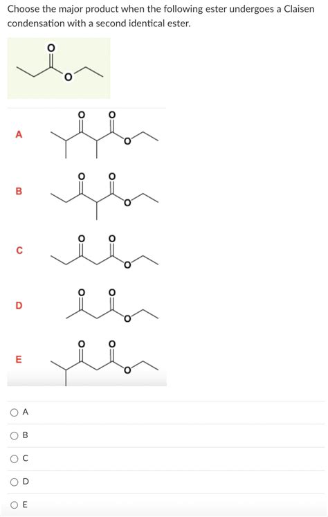 Solved What Is The Product Of The Following Reaction 1