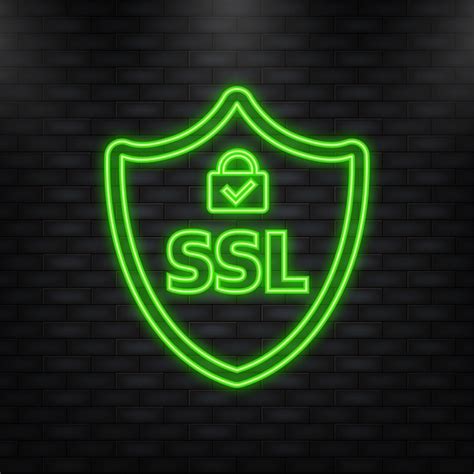 premium vector ssl encryption label secure banner vector illustration
