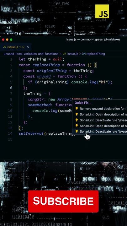 Vs Code Tips Remove Unused Variables Sonarlint Coding Tips Youtube