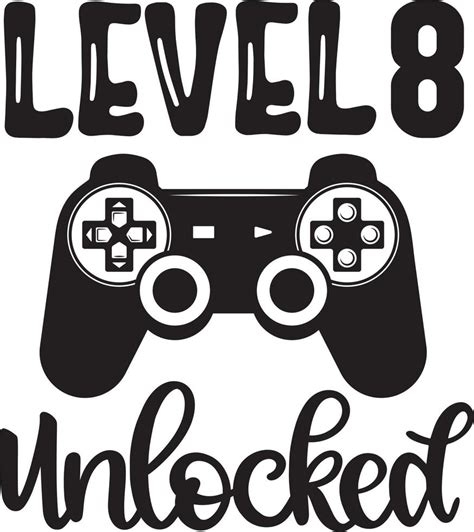 Level 8 Unlocked Vector Birth Day Vector Game Vector 10352524 Vector Art At Vecteezy