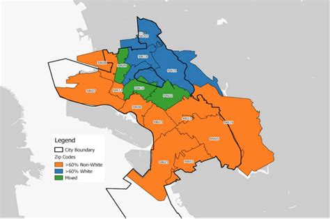 East Oakland California Zip Code Map Oakland California