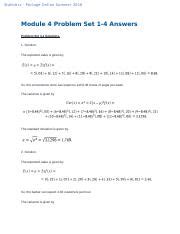Module 4 Problem Sets 1 4 Answers Docx Stati Sti Cs Portage Online Summer 2018 Module 4