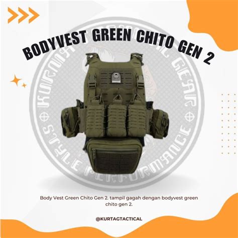 Jual Kurtag Bodyvest Durhaim Green Chito Mark Ii Shopee Indonesia