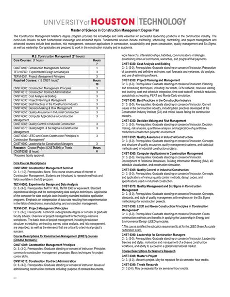 Construction Science Degree Plan Tamu At Carla Suiter Blog