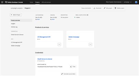Migration Of Technical Users To Adobe Developer Console Adobe Campaign