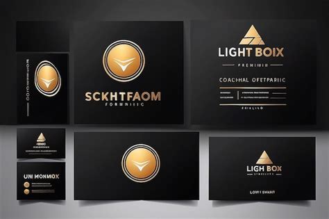 Light Box Logo With Modern Unique Concept And Business Card Design
