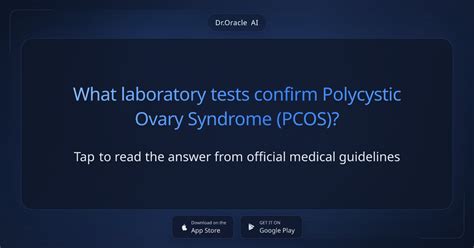 What Laboratory Tests Confirm Polycystic Ovary Syndrome Pcos