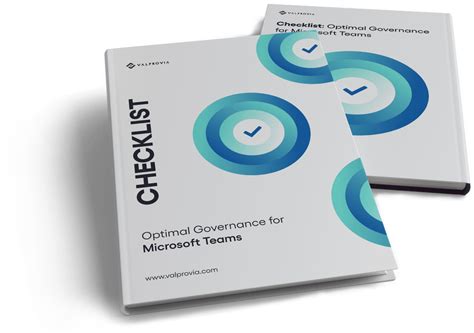 Checklist Optimal Governance For Microsoft Teams