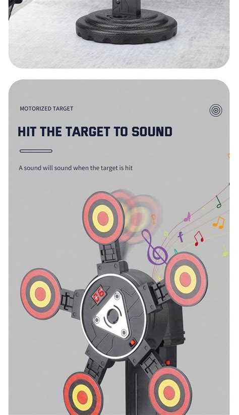 electronic shooting target with automatic resetting scoring and moving