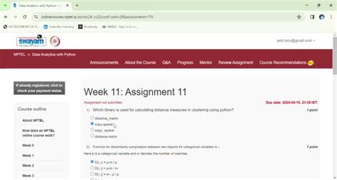 assigned 11 in data analytics with python course ashish srivastava