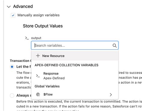 Visual Workflow Get My Output From My Apex Class And Assign It To A Flow Variable
