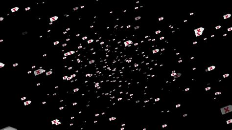 Animated Particle Of Cross Check Mark Icon Button And No Or Wrong Symbol On Reject Cancel Sign