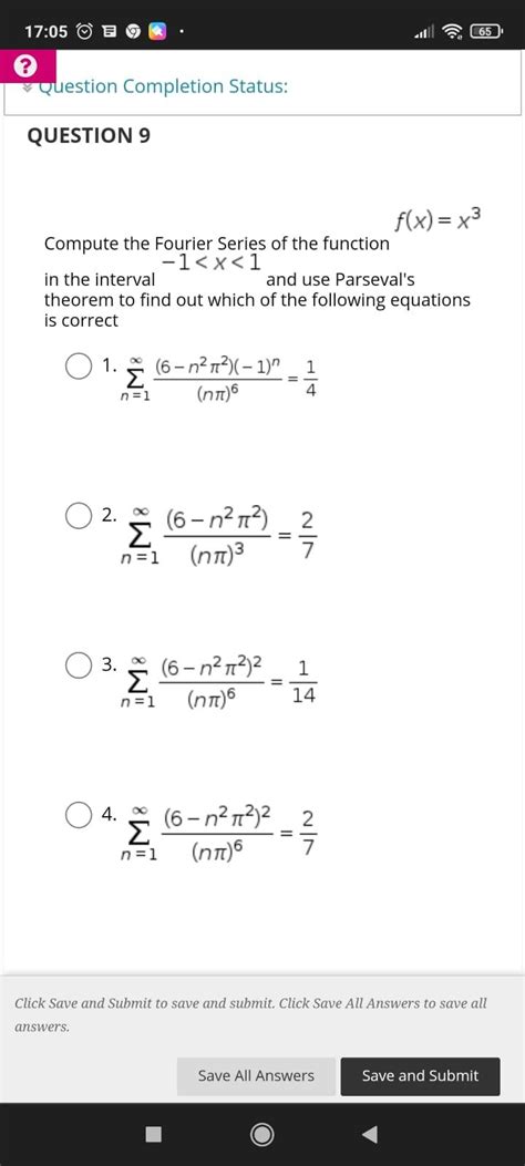solved 17 05 65 © question completion status question 9