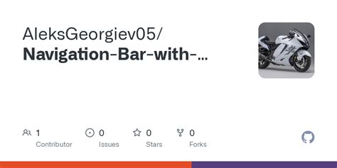 Github Aleksgeorgiev Navigation Bar With Html And Css