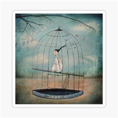 Stuck In A Rut Sticker For Sale By Theartoflove Redbubble