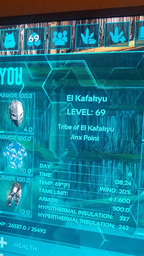 This Is Amazing Level Engram Points And Temperature Are All R ARK