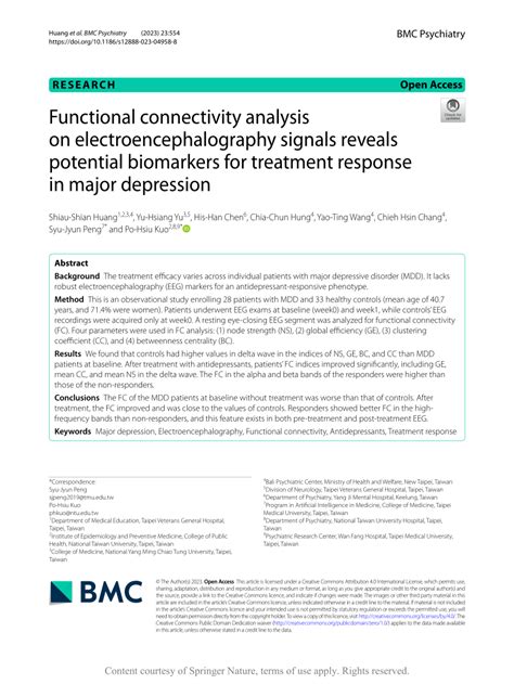 Pdf Functional Connectivity Analysis On Electroencephalography
