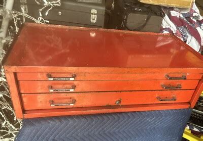 Vintage Hard To Find Matco 33 Wide Middle Intermediate Tool Box Jan