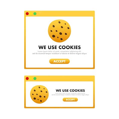Premium Vector Flat Illustration With Website Accept Cookies Computer