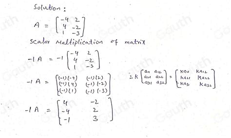 solved given matrix a shown below find —1a a beginbmatrix 4and2 4and 2