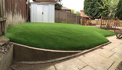 How To Fit Artificial Grass On A Slope Unreal Lawns