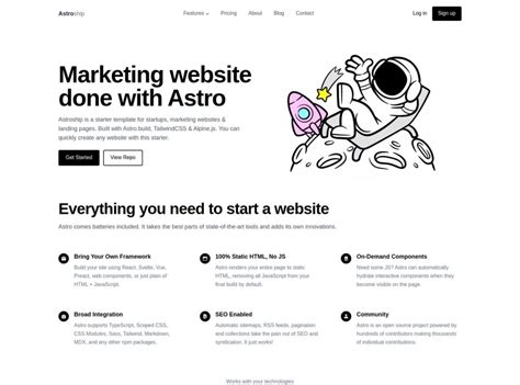Astro Website Templates — Web3templates