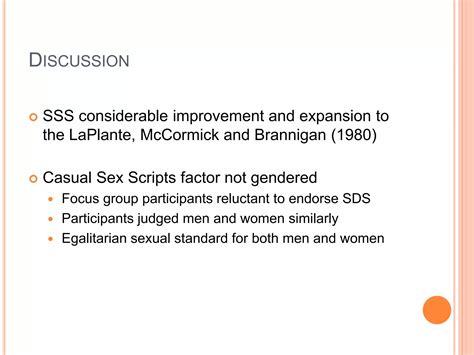 Development And Validation Of A New Sexual Script Endorsement Scale Pptx